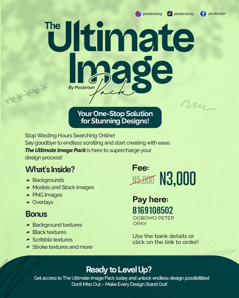 Buy THE ULTIMATE IMAGE PACK by Peter Odion Ogbomo on Selar