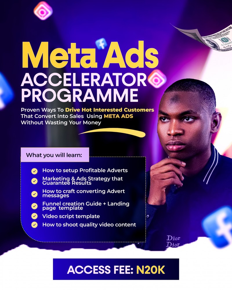 Buy META ADS ACCELERATOR PROGRAMME by Lawal Ololade Sodiq on Selar