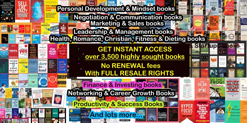 Buy Over 3,500 Top Books for business, personal development ...