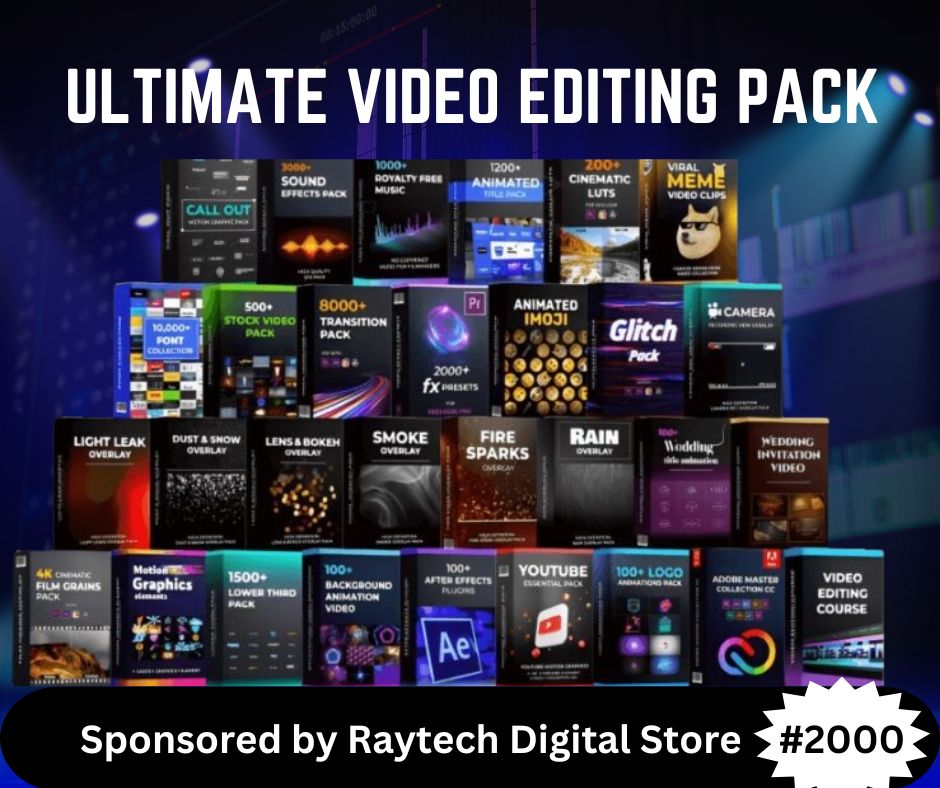Buy Ultimate Video Editing Pack and Toolkits by Raytech Digital Store ...