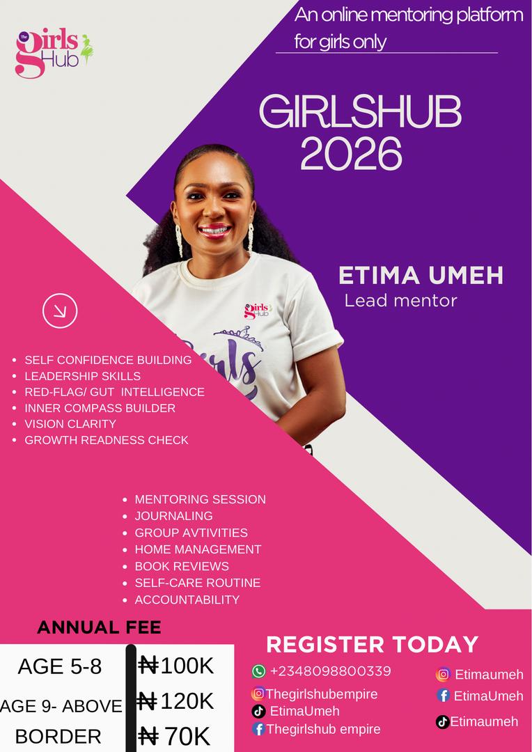 Buy The Girls Hub 2026 Members (Pretweens) by Responsible Teens Coach- Aunty Etima Umeh on Selar