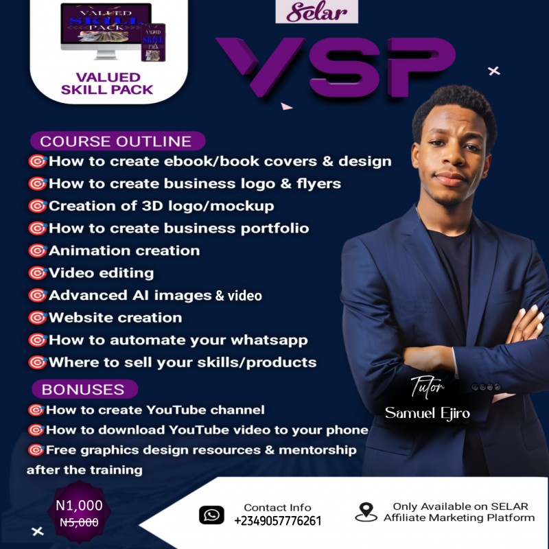 Buy VALUED SKILL PACK by Samuel Ejiro on Selar