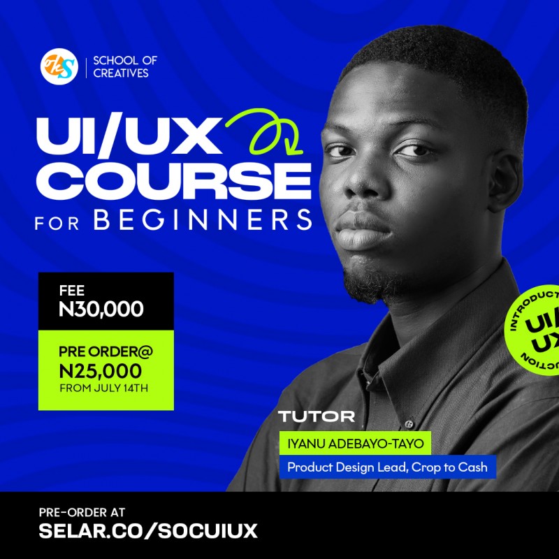 Buy UI/UX Design Course for Beginners by School of Creatives on Selar