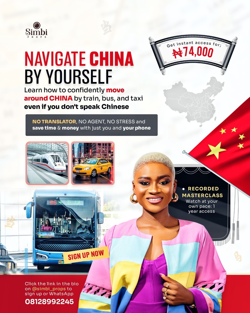 Buy How to Navigate China by Yourself by Simbi Props Academy on Selar