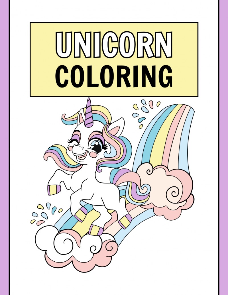 Buy Unicorn Affirmations Printable Coloring Booklet by Sing & Shade ...