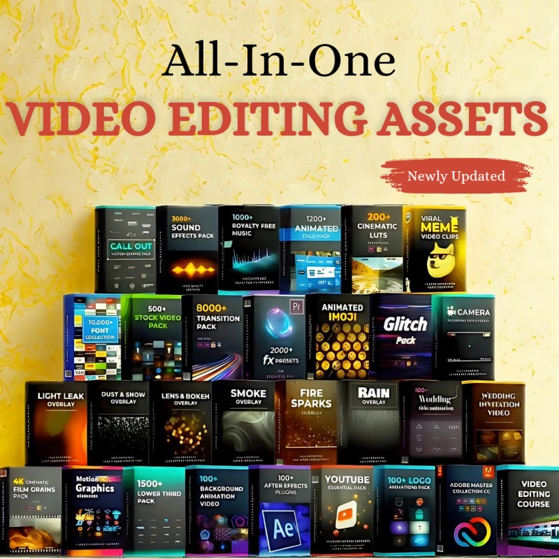 Buy All-In-One Video editing Assets by Smarter Solutions on Selar