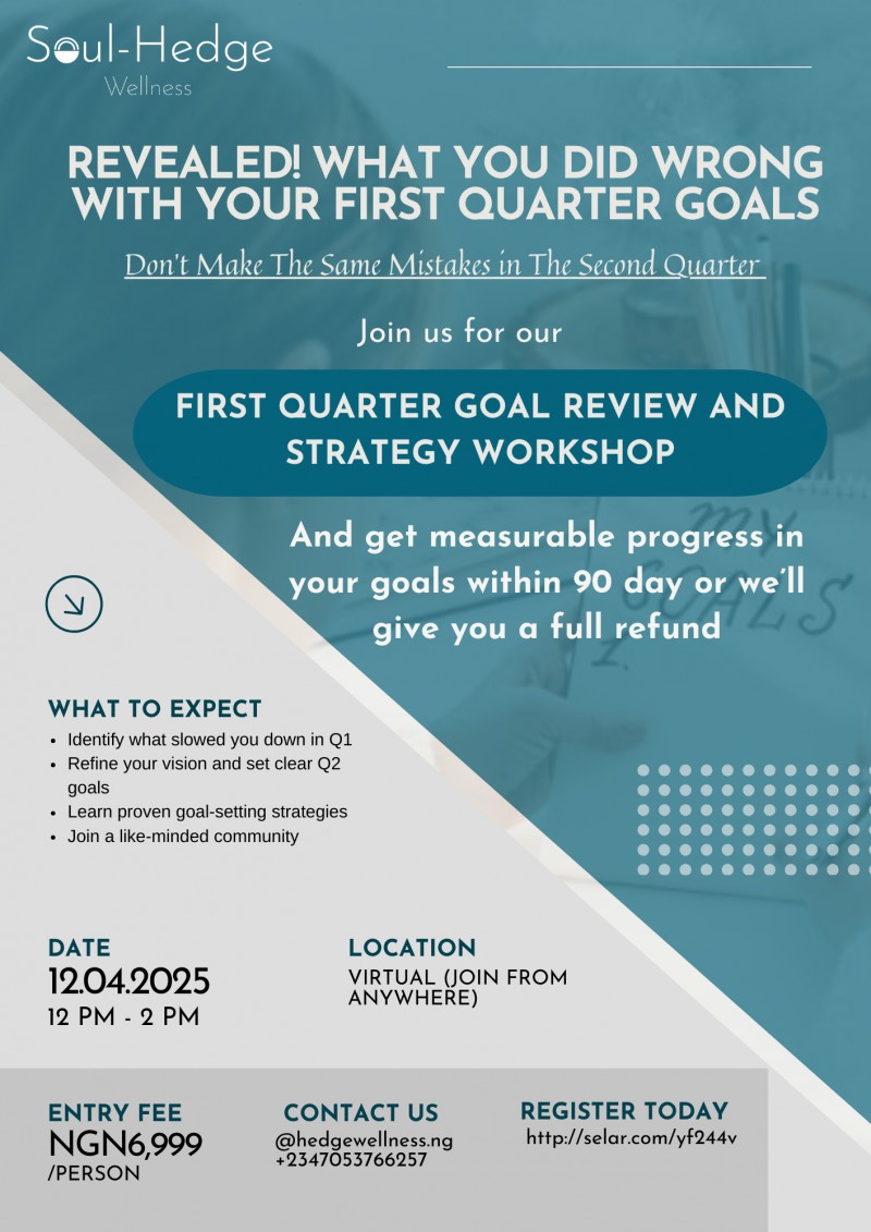 Buy First Quarter Goal Review and Strategy Workshop by Soul-hedge ...