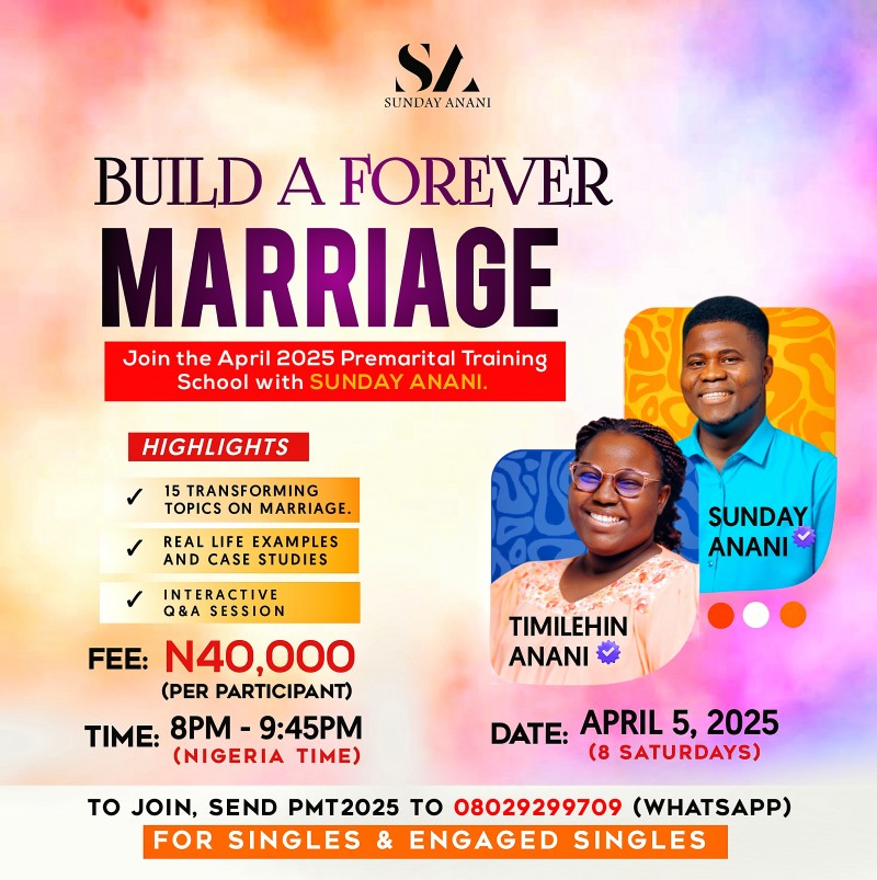 Buy Premarital Training Course with Sunday Anani by Sunday Anani on Selar