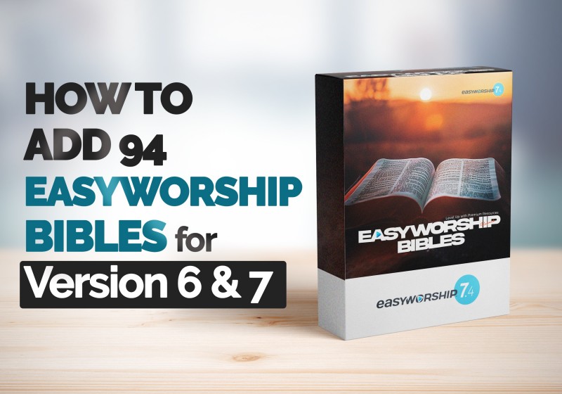 Buy Easyworship 94 Bible Versions for 6 & 7 by Olu Creative Concept on ...