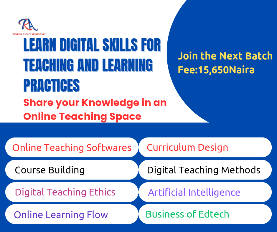 Buy DIGITAL SKILLS FOR TEACHING AND LEARNING PRACTICES by Teach Right Academy on Selar