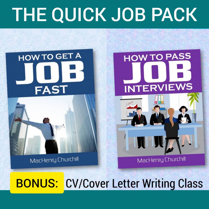 Buy THE QUICK JOB PACK by The MacHenry Churchill Ebooks Store on Selar