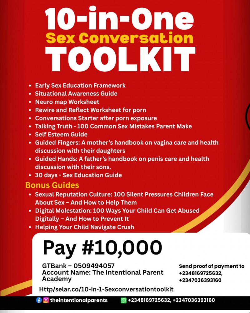 Buy 10-in-1 Sex Conversation Toolkit by The Intentional Parent Academy on Selar