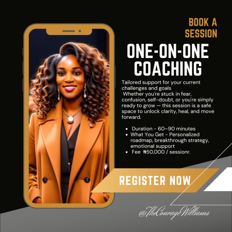 Buy 1-on-1 Confidence Coaching Session by Courage Williams on Selar