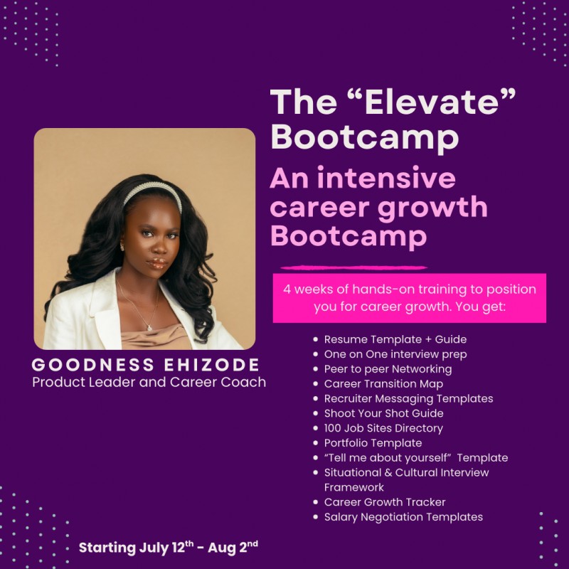 Buy ELEVATE CAREER BOOTCAMP by Goodness Ehizode on Selar