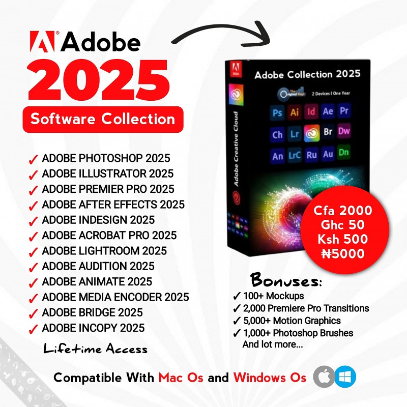 Buy Adobe 2025 Collection + Bonuses by MaxTech on Selar