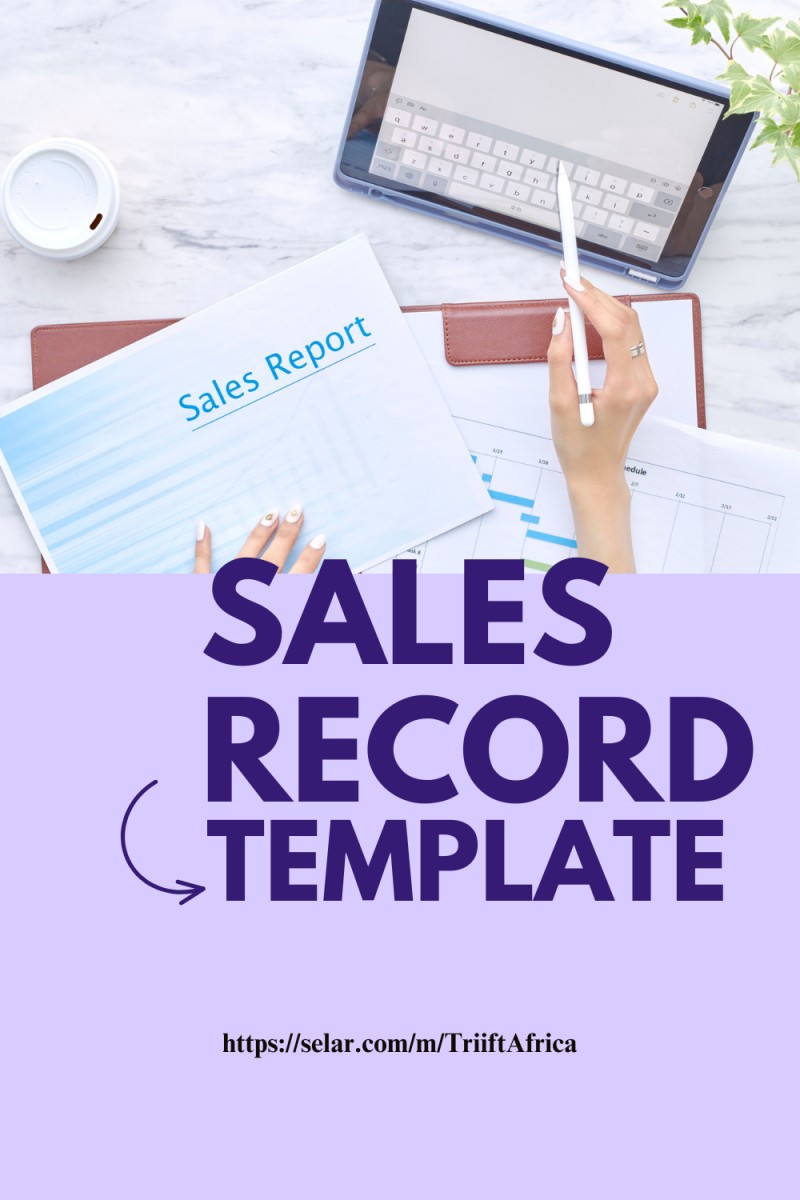 Buy Sales Record Template by Triift Africa on Selar