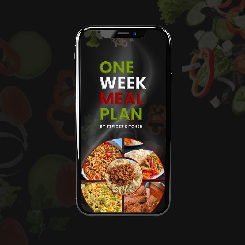 Buy ONE WEEK MEAL PLAN by Tspices Kitchen by Tspices Kitchen on Selar