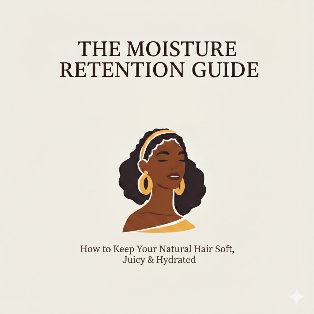 Preorder THE MOISTURE RETENTION HAIR GUIDE by Umaru Favour on Selar