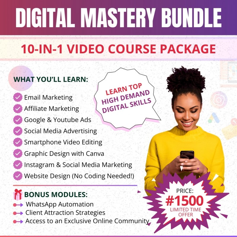 Buy Digital Mastery Bundle – Learn 10 Profitable Online Skills by David ...
