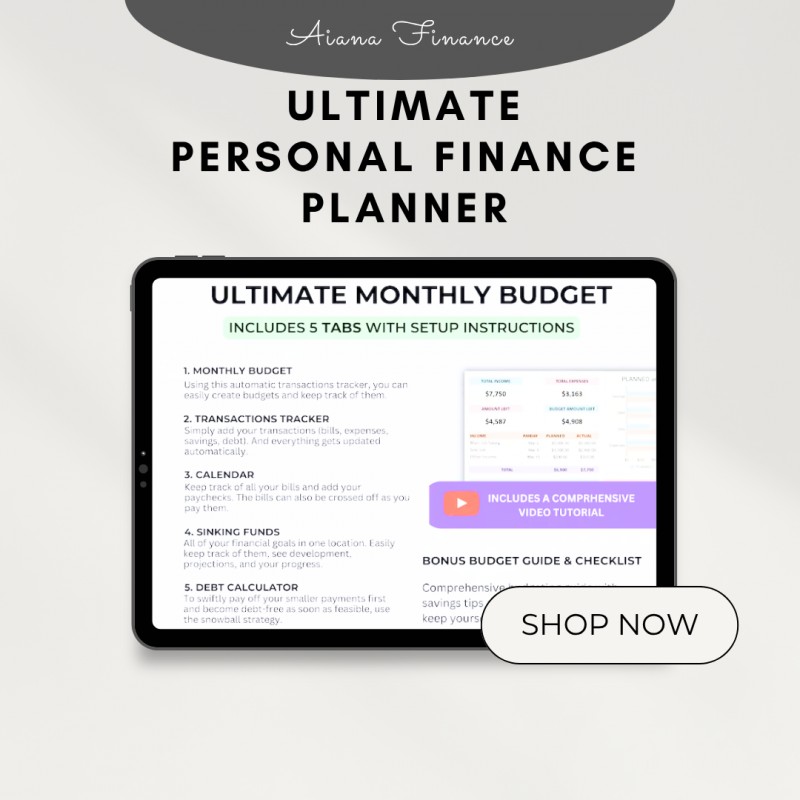 Buy Ultimate Personal Finance Planner (Google Sheets & Excel Version ...