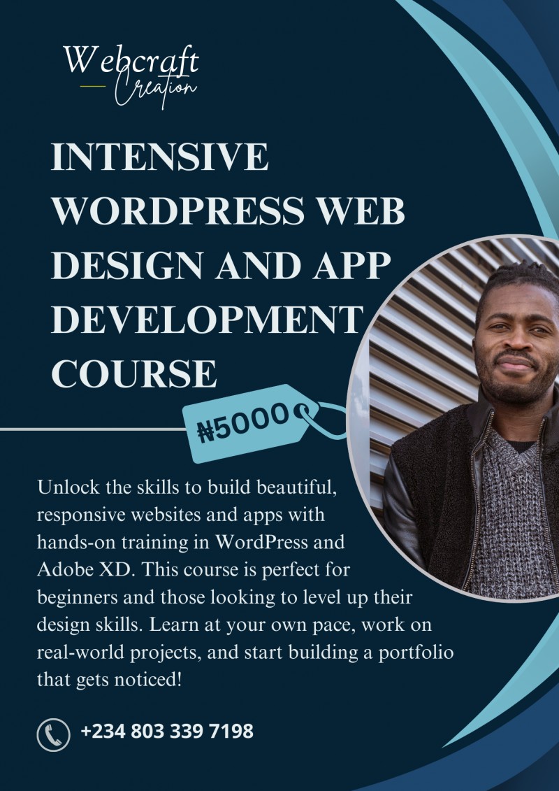 Buy INTENSIVE WORDPRESS WEB DESIGN AND APP DEVELOPMENT COURSE by Webcraft Creations on Selar