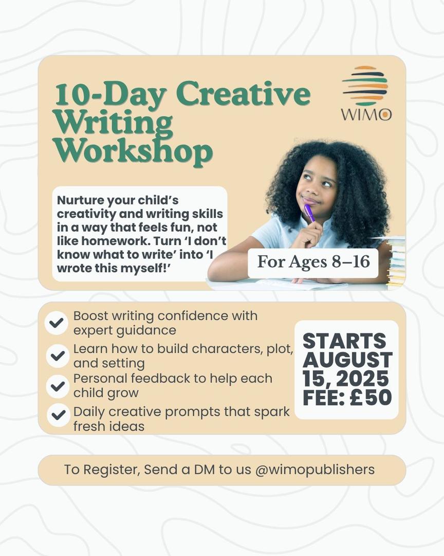 Buy 10-day Creative Writing Workshop for 8 - 16 year olds by WiMo ...