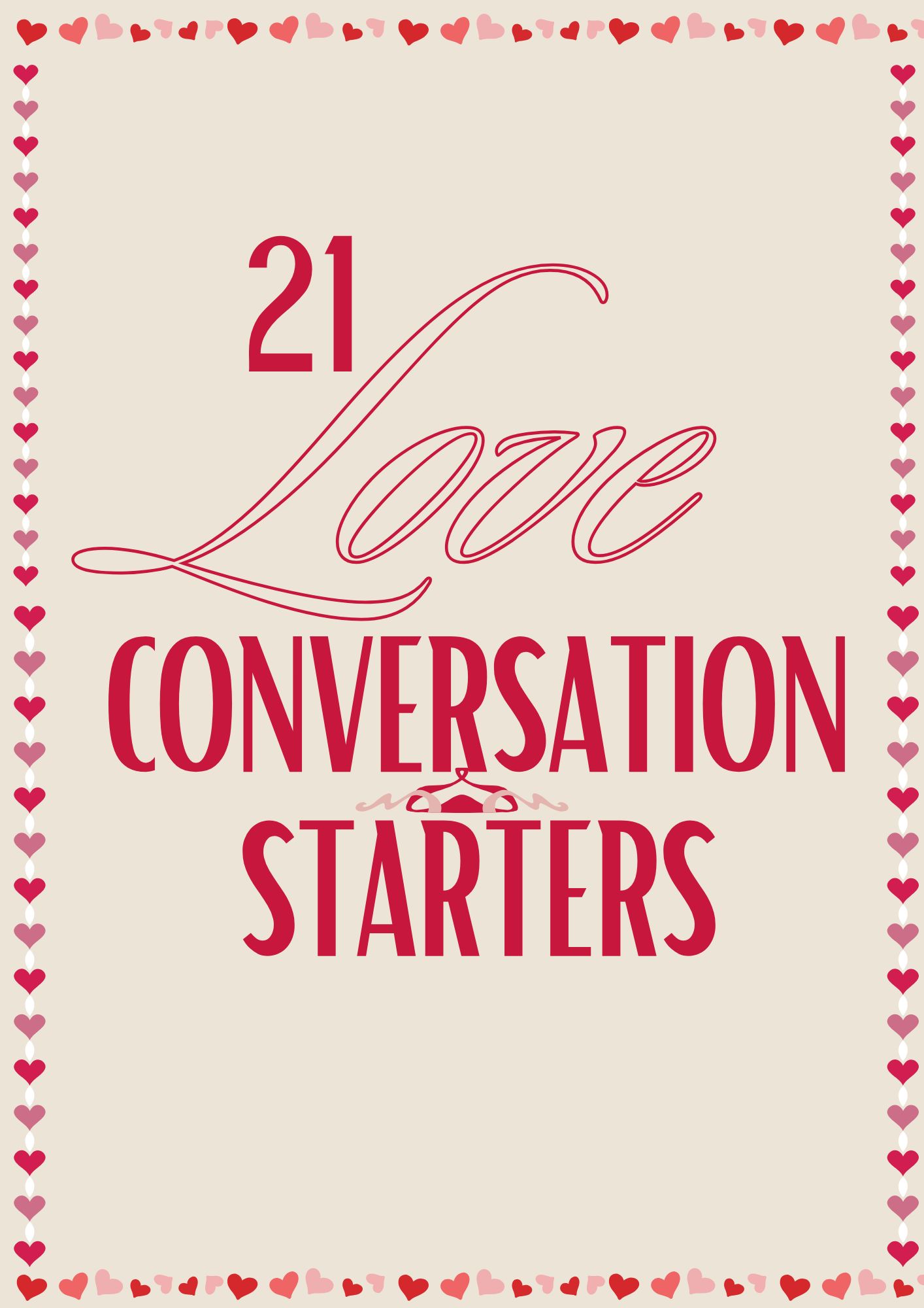 Buy Love Conversation Starters ( 21 Interesting questions that spark ...