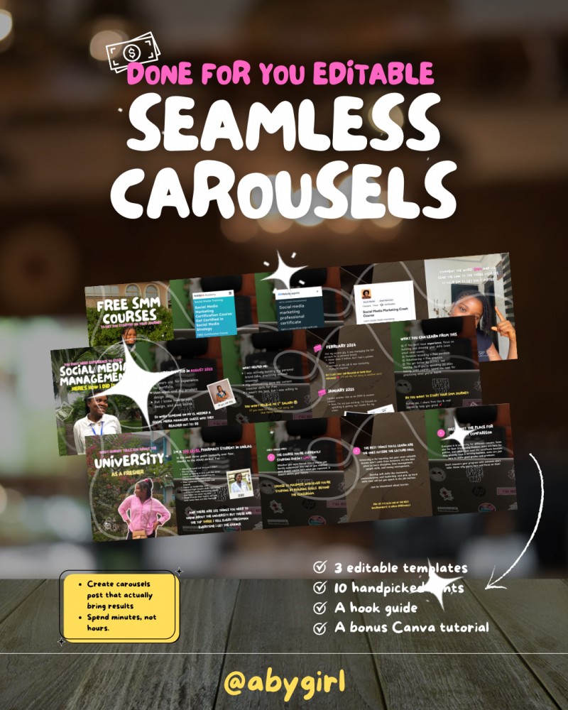 Buy Viral Seamless carousel bundle by Abigail Moejoh on Selar