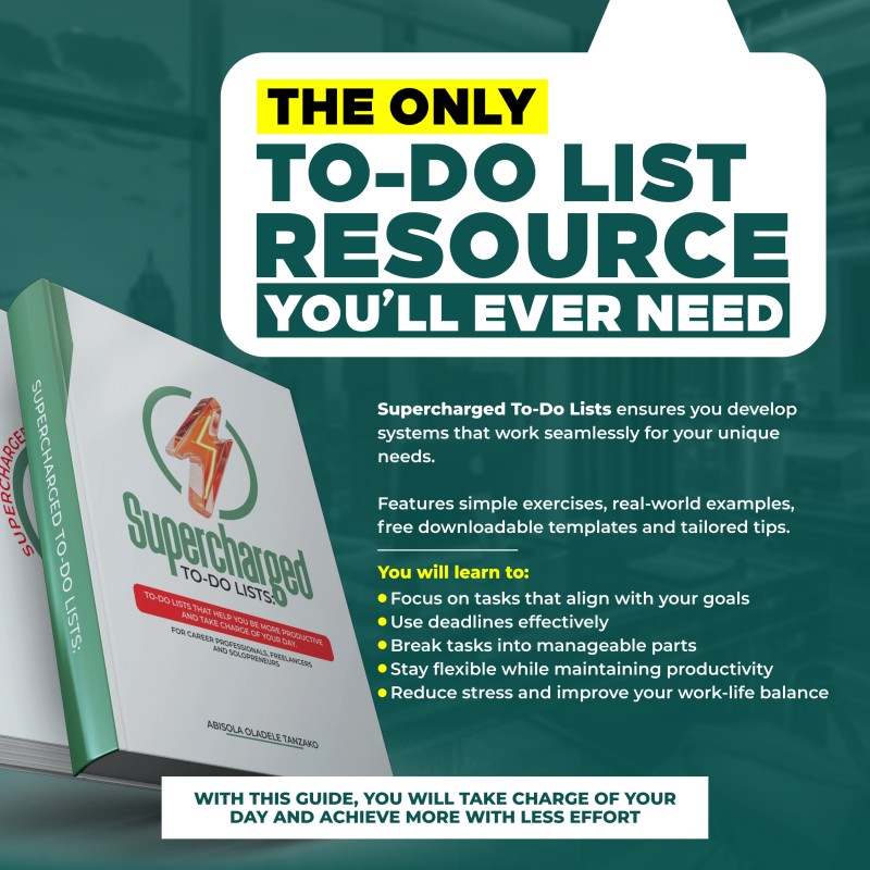 Buy Super Charged To-do List Hard Copy by Abisola Tanzako on Selar
