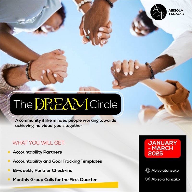 Subscribe The dream circle community by Abisola Tanzako on Selar