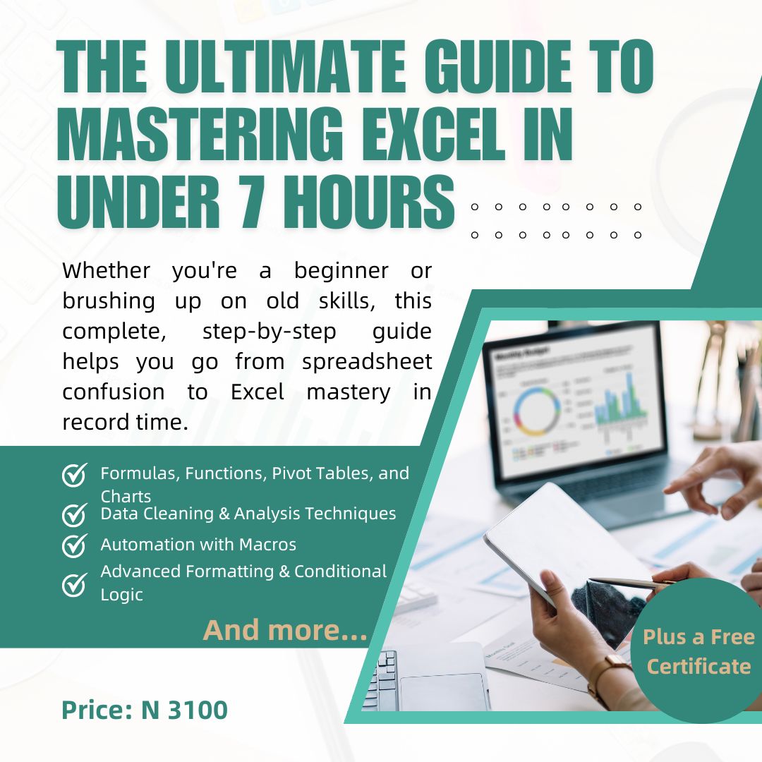 Buy The Ultimate Guide to Mastering Excel in Under 7 Hours by Abubakar ...