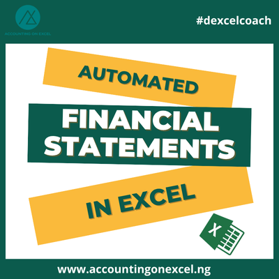 Buy Automated Financial Statements in Excel by Accounting On Excel on Selar