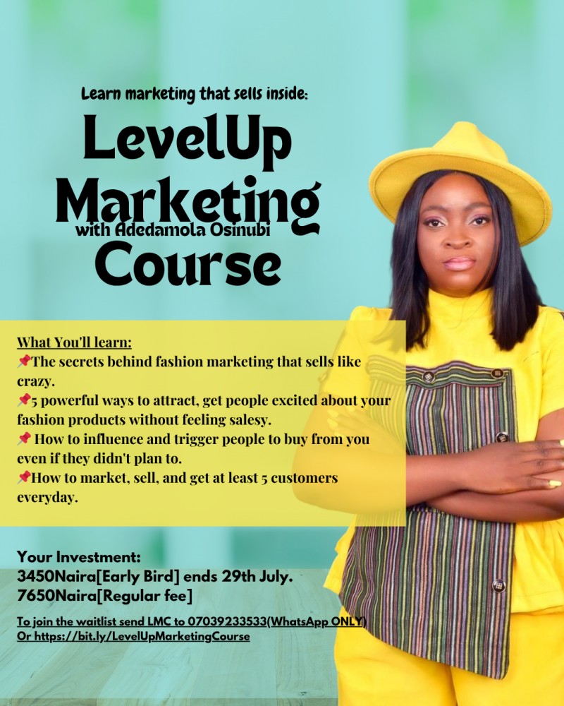 Buy LevelUp Marketing Course by StitchedPerfectly Consulting on Selar