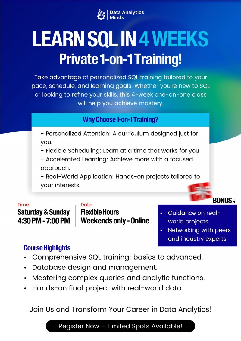 Buy SQL Mastery Program (Private 1-on-1) by Adekunle Morakinyo on Selar