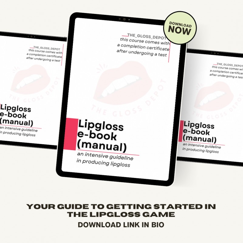Buy INTENSIVE LIPGLOSS E-BOOK (MANUAL) by The Gloss Depot on Selar