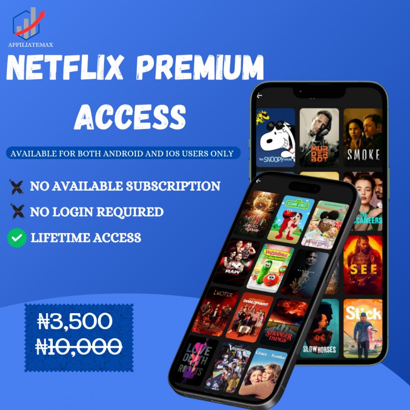 Buy NETFLIX PREMIUM ACCESS by AFFILIATEMAX on Selar