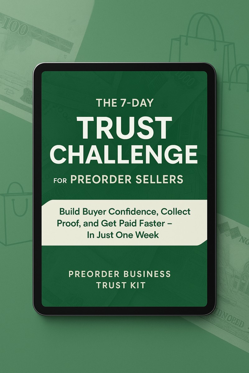 Buy The 7-Day Trust Challenge for Preorder Sellers by akwaeze amaobi on ...