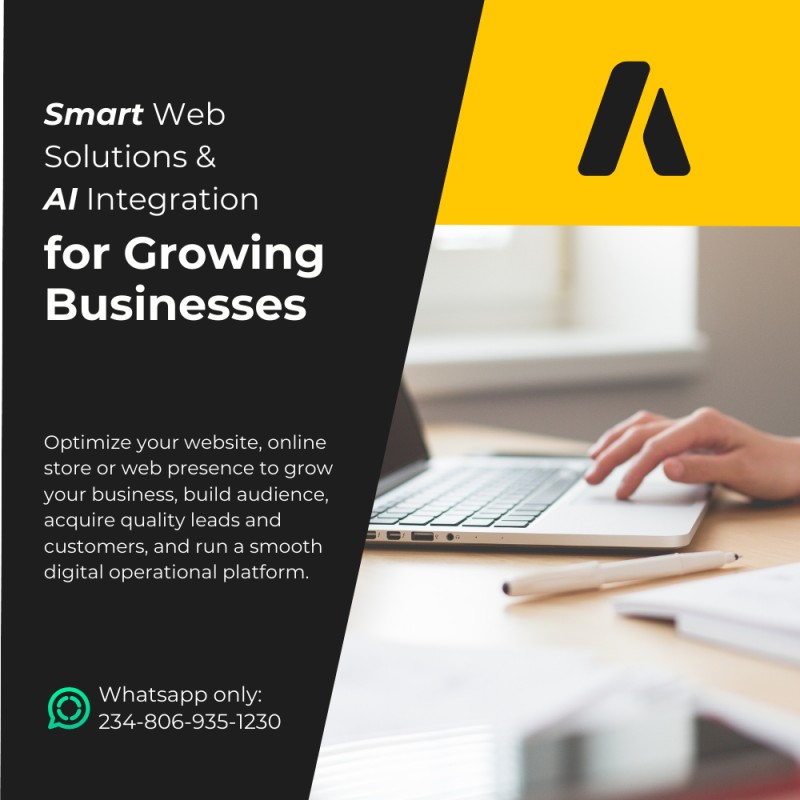 Buy Smart Web Solutions and AI Integration for Growing Businesses by Albert Mark on Selar
