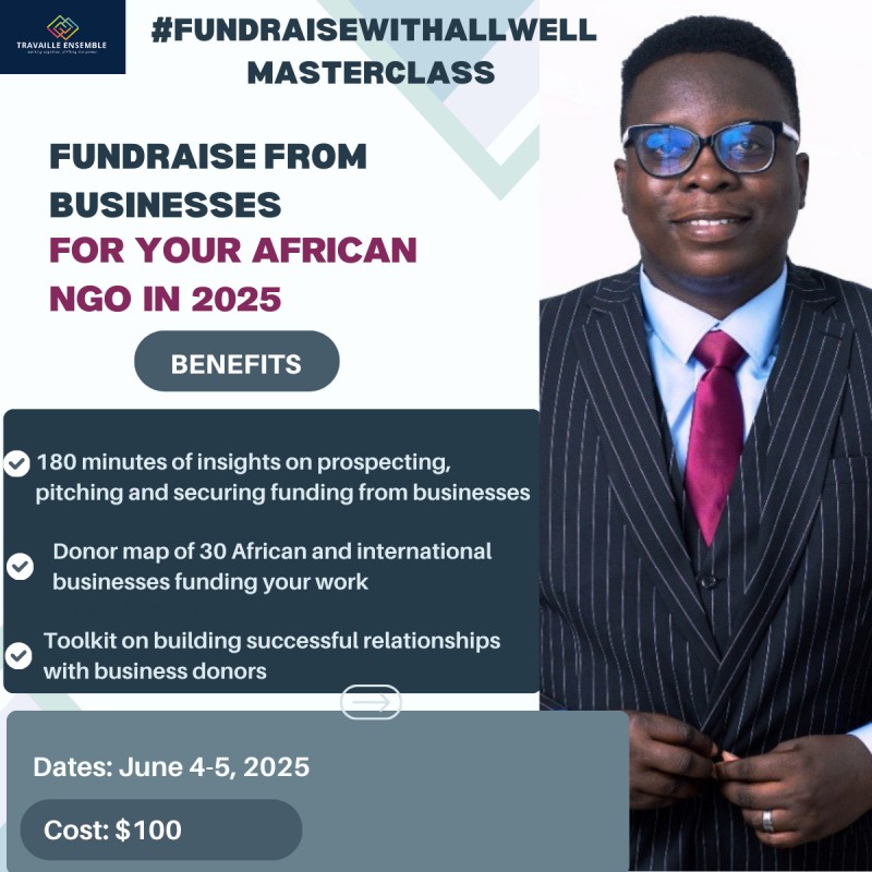 Buy Masterclass- Secure funding from Businesses for your African NGO in ...