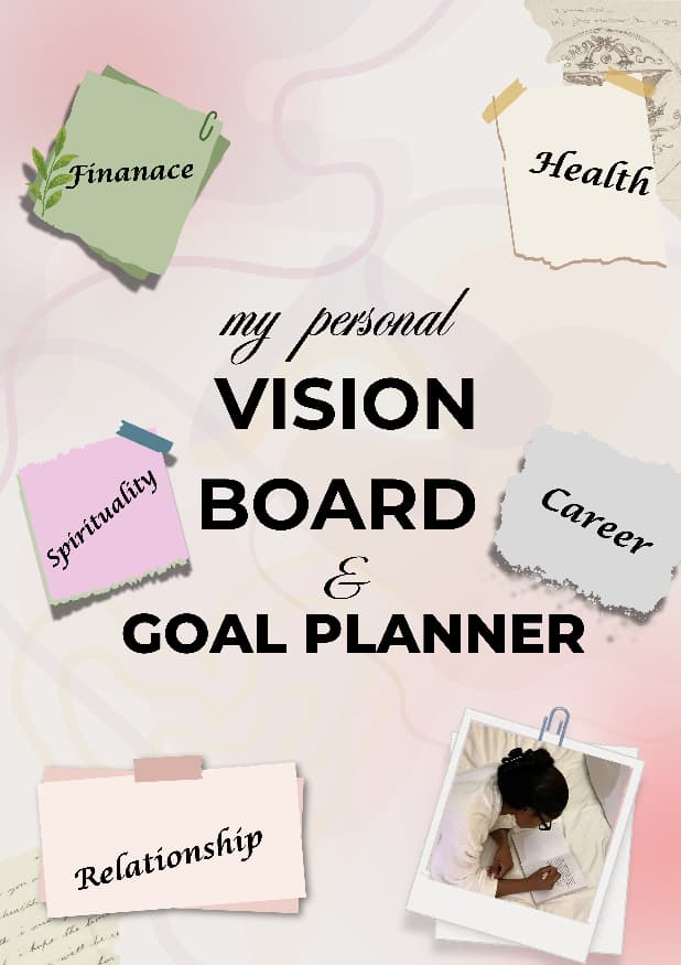 Buy My Personal Vision Board Template and Goal Planner by Anisolu ...