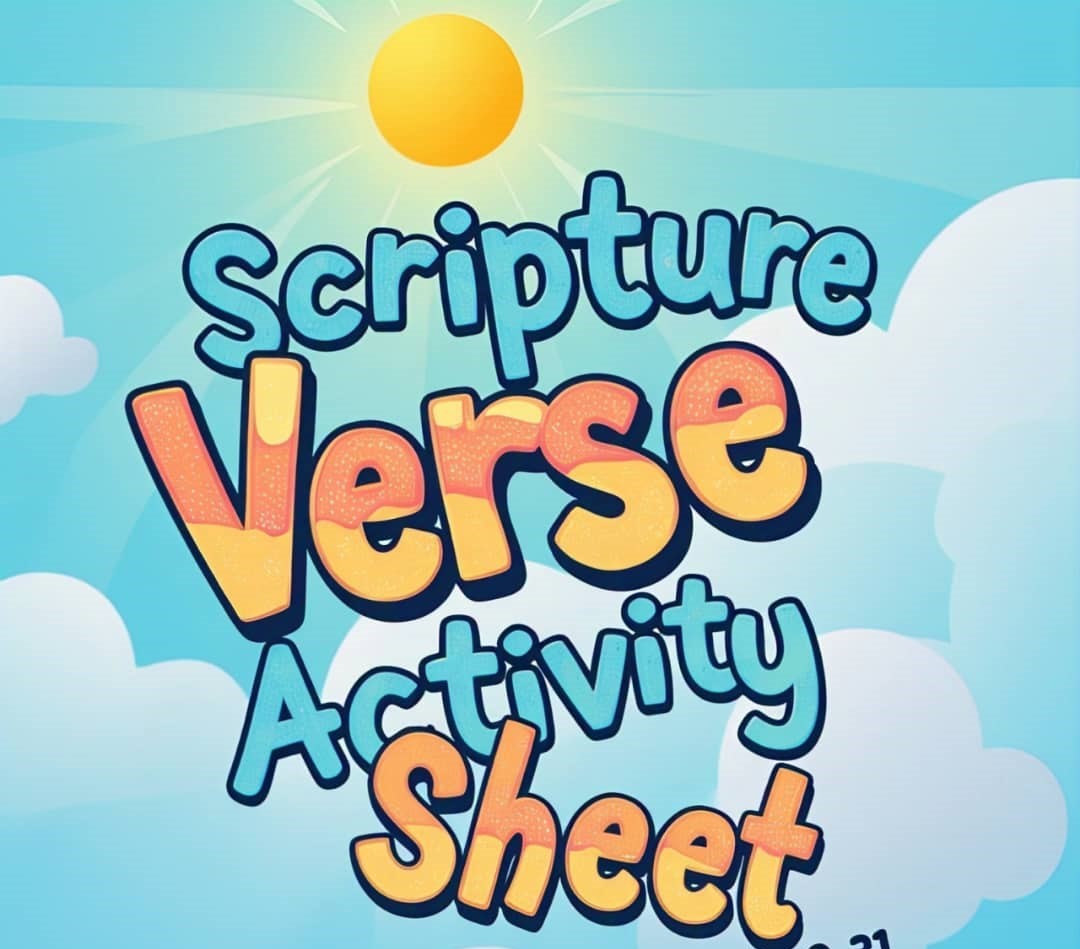 Get Knowing God_Lesson 1_Scripture Verse Activity Sheet by ArkGenesis ...