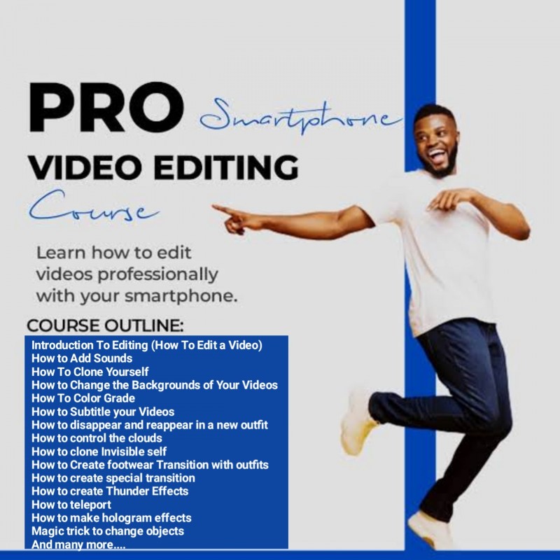 Buy Smartphone video editing course by Auwal muktar on Selar
