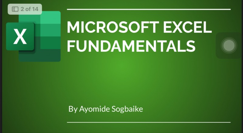 Get Excel Fundamentals by Ayomide Trillionz on Selar