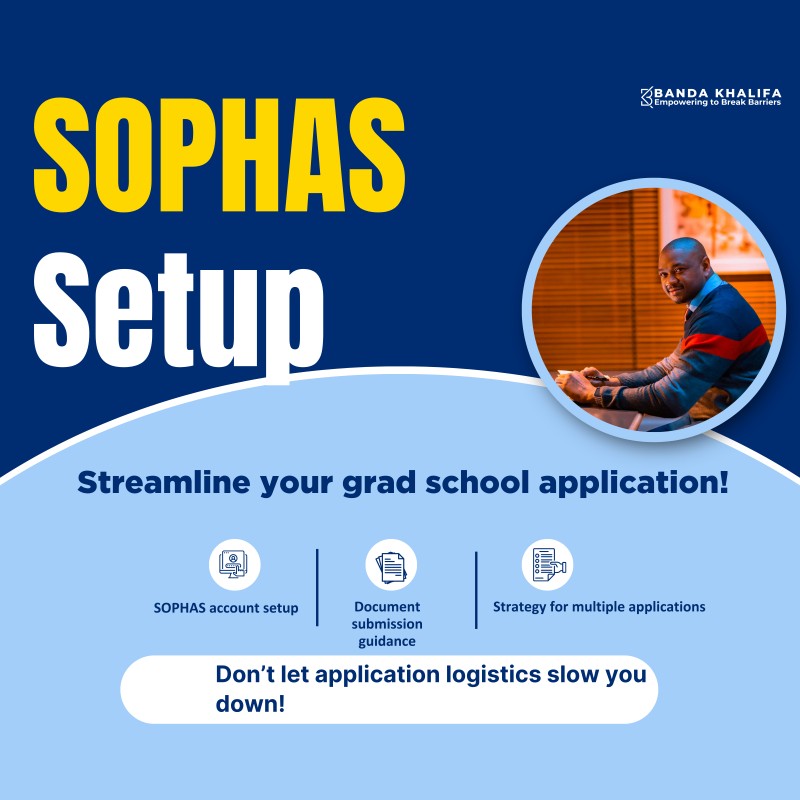Buy SOPHAS Setup for Graduate School Application by Dr Banda Khalifa on ...