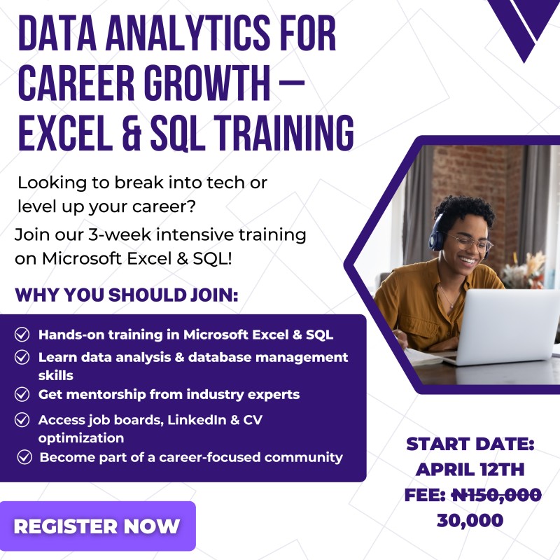 Buy Data Analytics For Career Growth-Excel and SQL Training by Baritex ISL on Selar