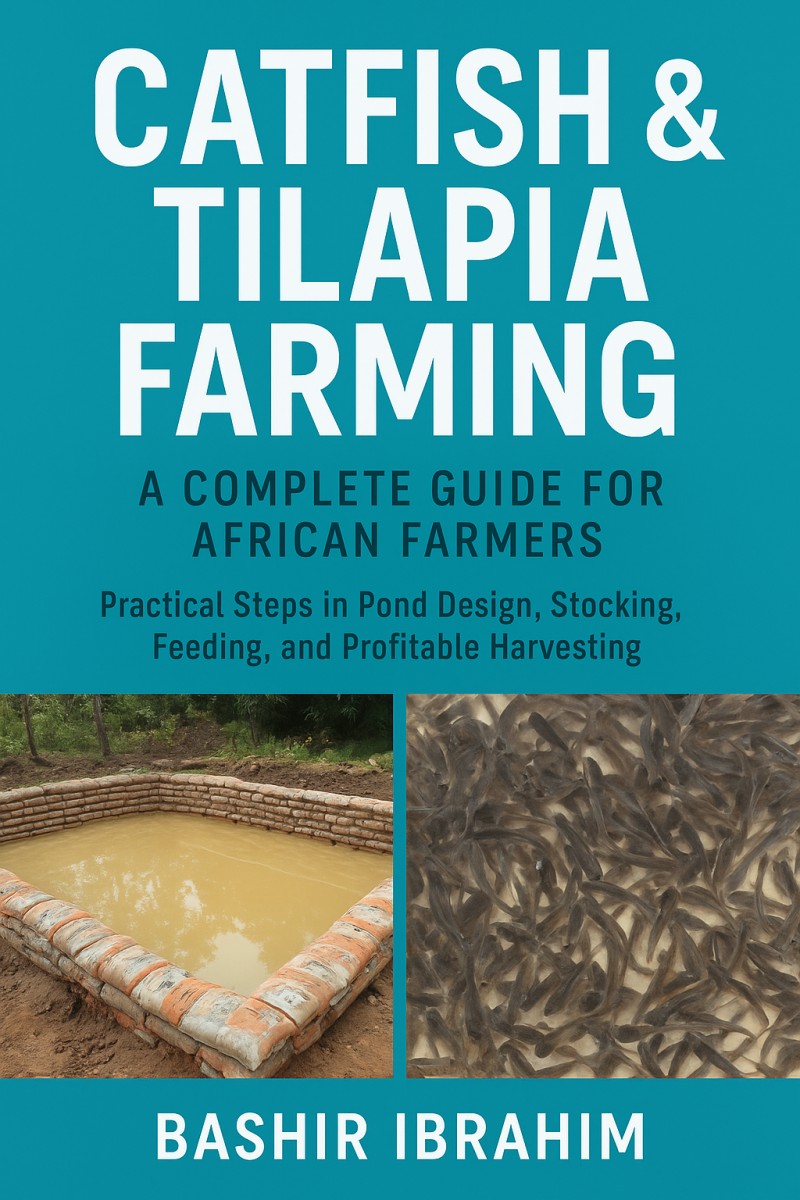 Buy CATFISH & TILAPIA FARMING a complete guide for African Farmers. by Bashir Ibrahim on Selar
