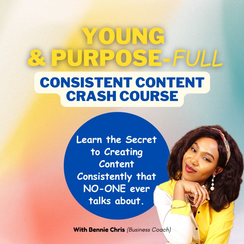 Get Consistent Content Crash Course (FREE) by Bennie Chris on Selar