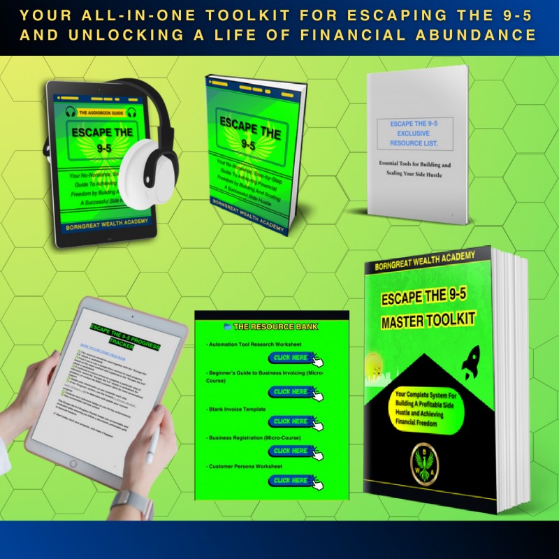 Buy Escape the 9-5 Master Toolkit by Borngreat Wealth Academy on Selar