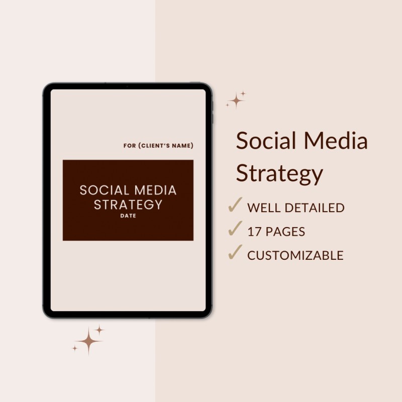 Buy Social Media Strategy Template by Bibi Socials on Selar