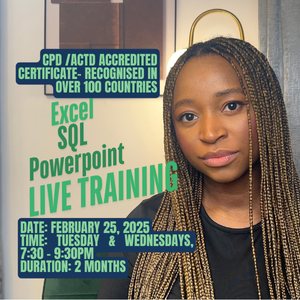 Buy Excel, SQL and Powerpoint Live Training by Bills and Biz on Selar